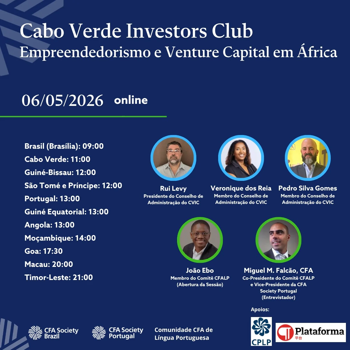 CFA: "Cabo Verde Investors Club: empreendedorismo e venture capital em ...
